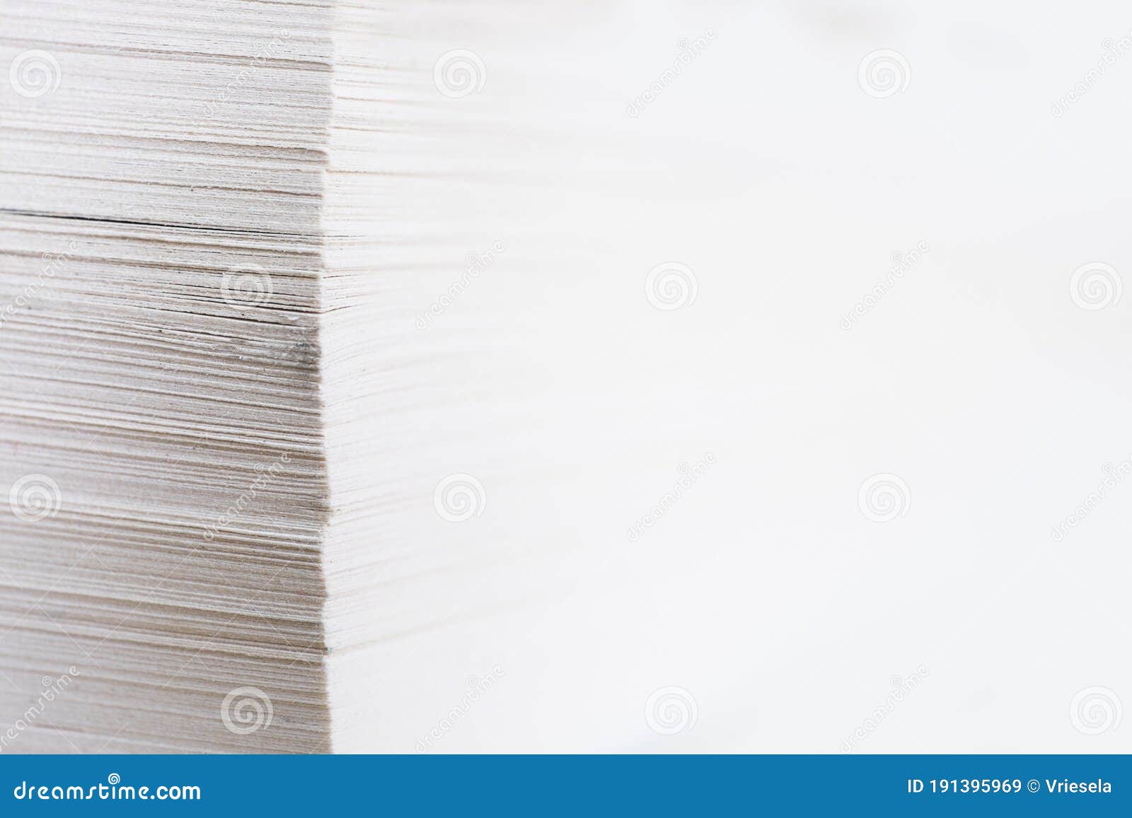 Vertical Stack of Papers with with Shallow Depth of Field Stock Image ...