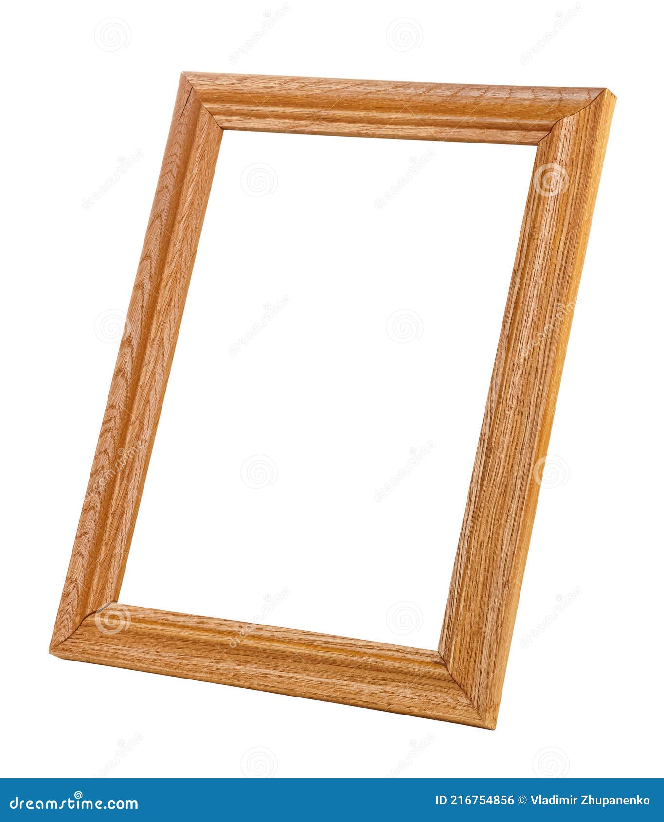 Vertical Standing Empty Wooden Frame for Artwork or Photo with Oak ...