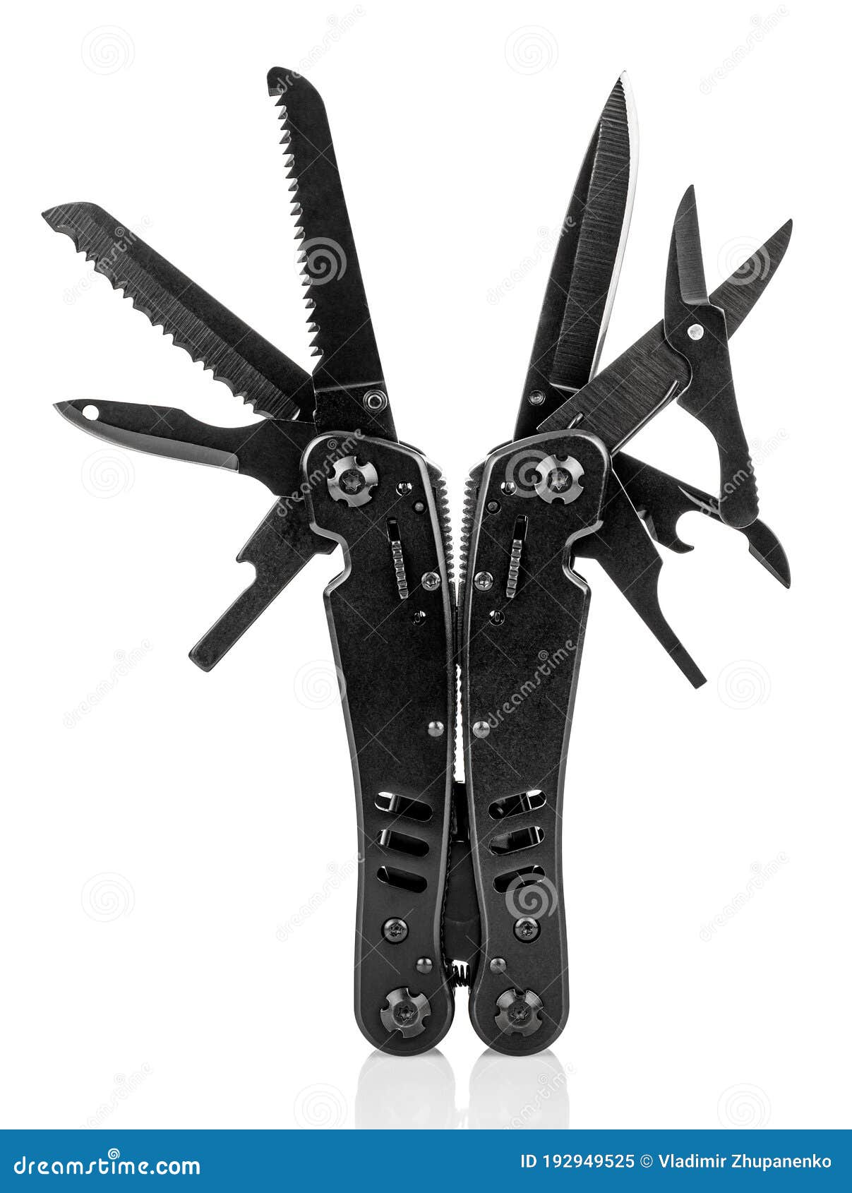 Vertical Standing Multifunctional Multi Tool Knife with Open Blades and ...