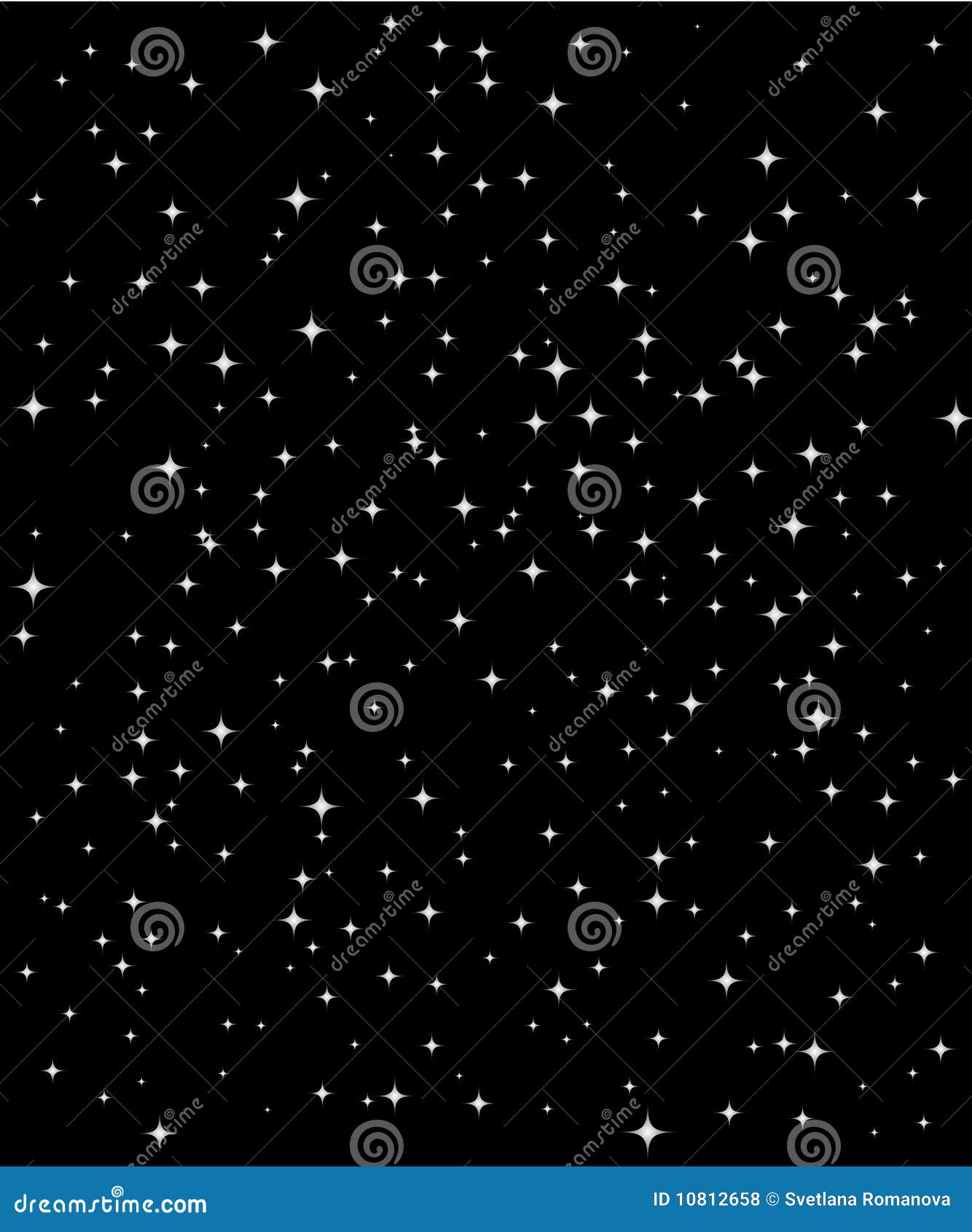 Vertical Star Vector Night Sky Stock Vector - Illustration of ...