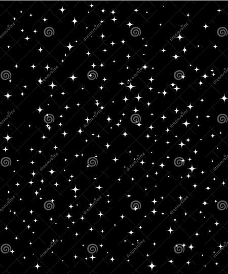 Vertical Star Vector Night Sky Stock Vector - Illustration of ...