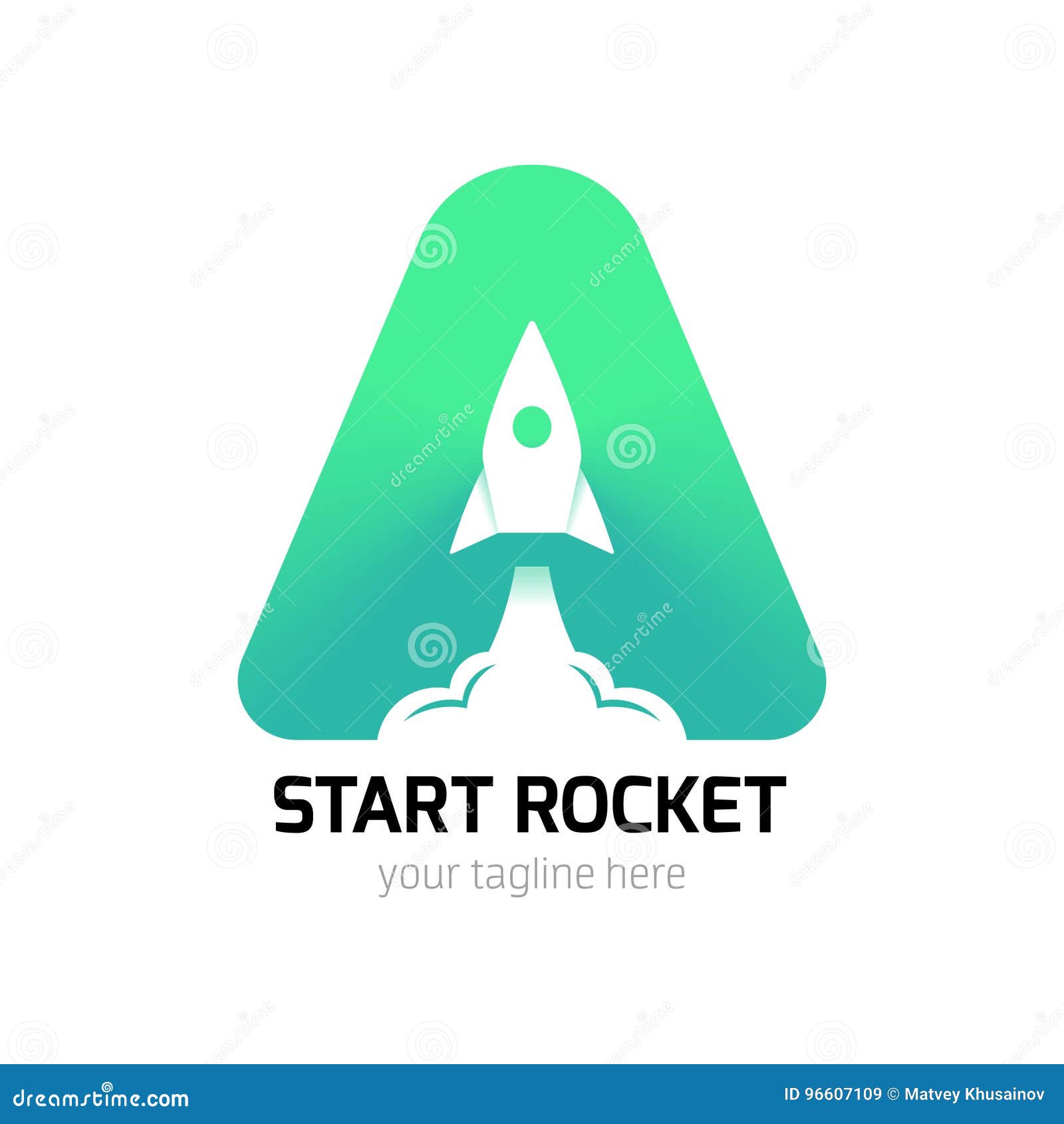 Rocket Logo. Space Satelite Retro Shuttle Moon Discovery Logotypes Of ...