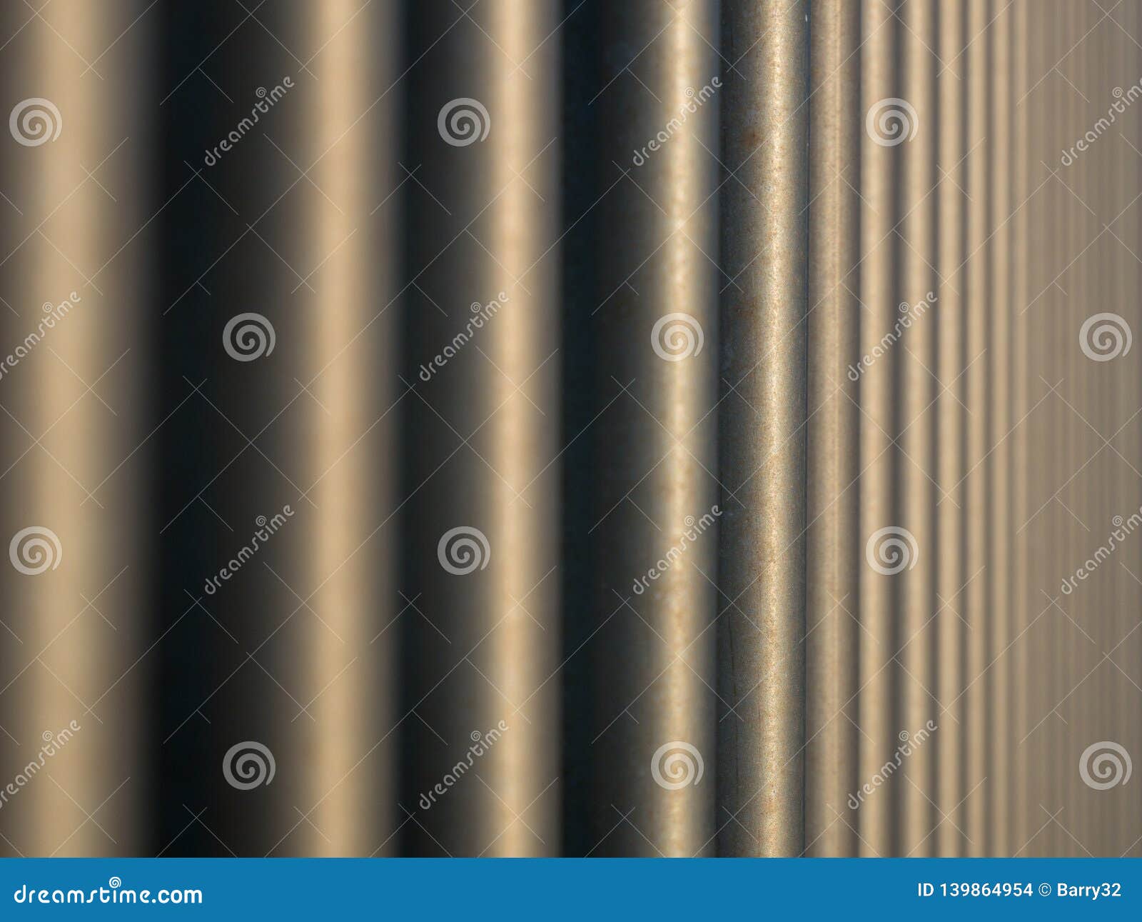 Vertical Steel Bars Compressed Perspective, Shallow Depth of Field ...