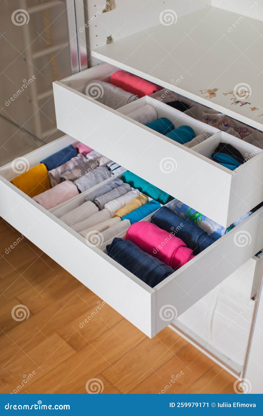 Vertical Storage in Bedroom. Stock Image - Image of design, double ...