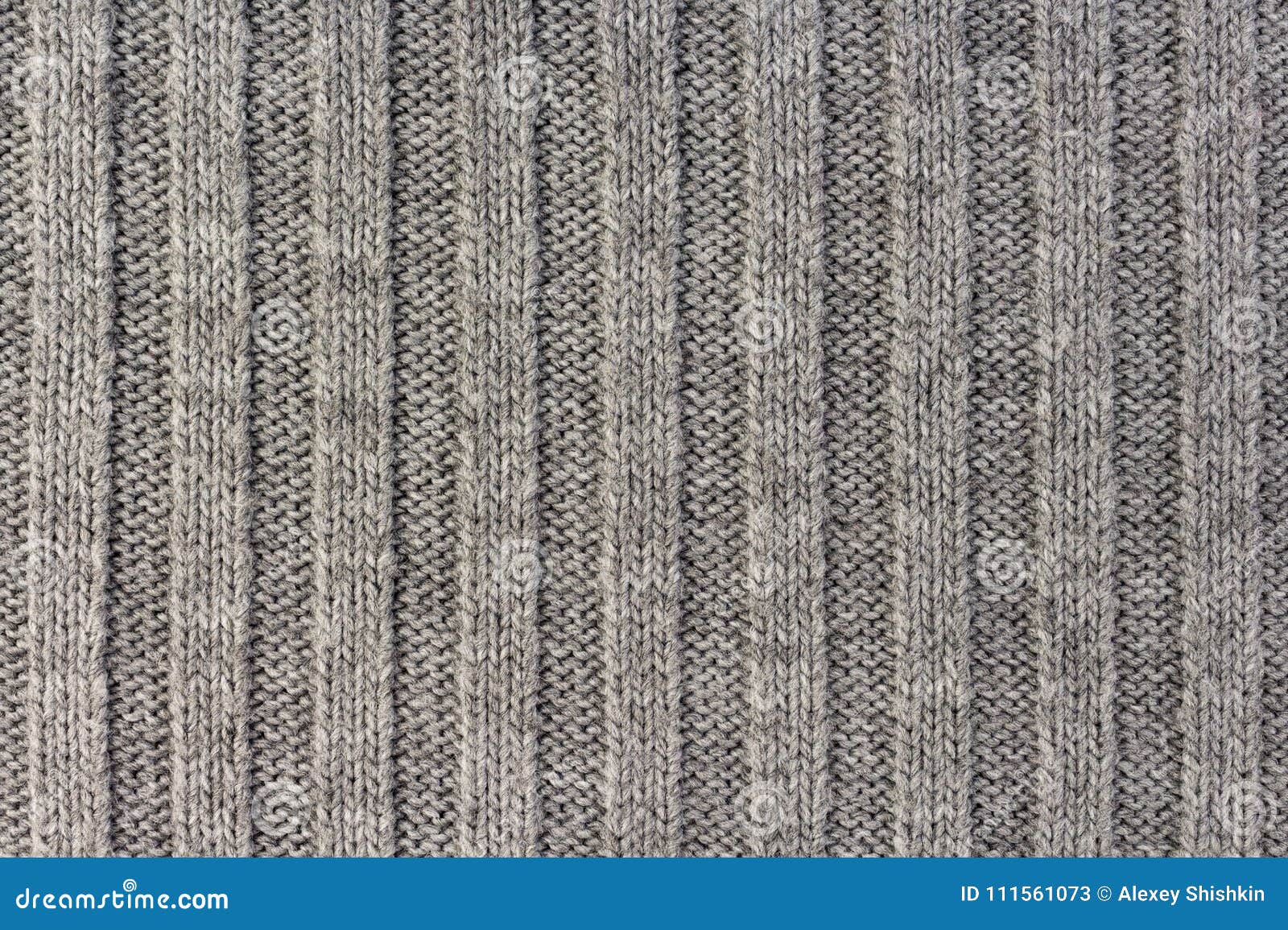 Knitting. Vertical Striped Gray Knit Fabric Texture, Knitted Pattern ...