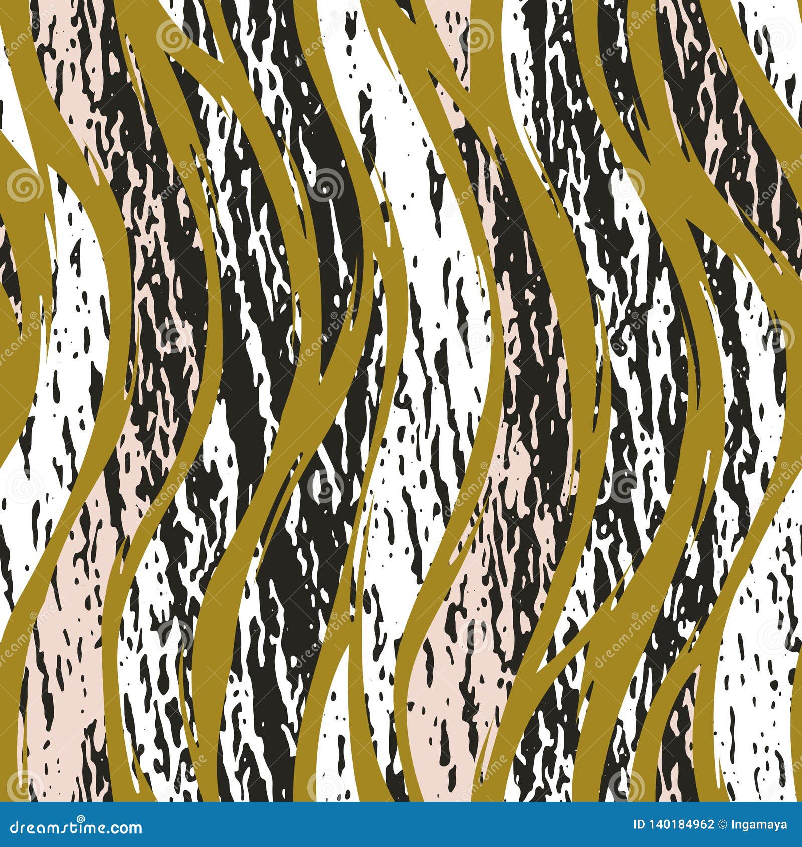 Vertical Striped Grunge Seamless Pattern. Vector Abstract Surface ...