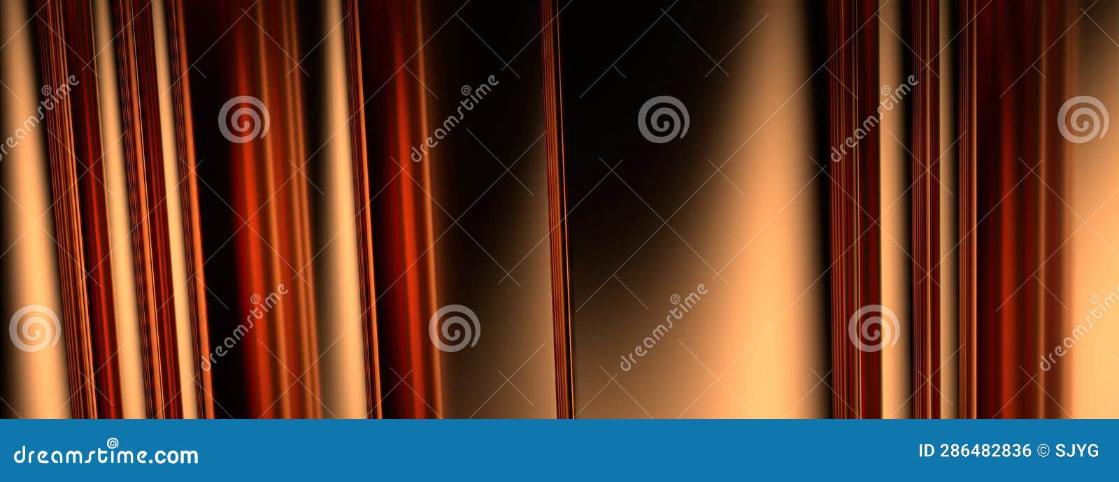 Vertical Stripes on the Box Bronze Metallic Elegant and Modern 3D ...