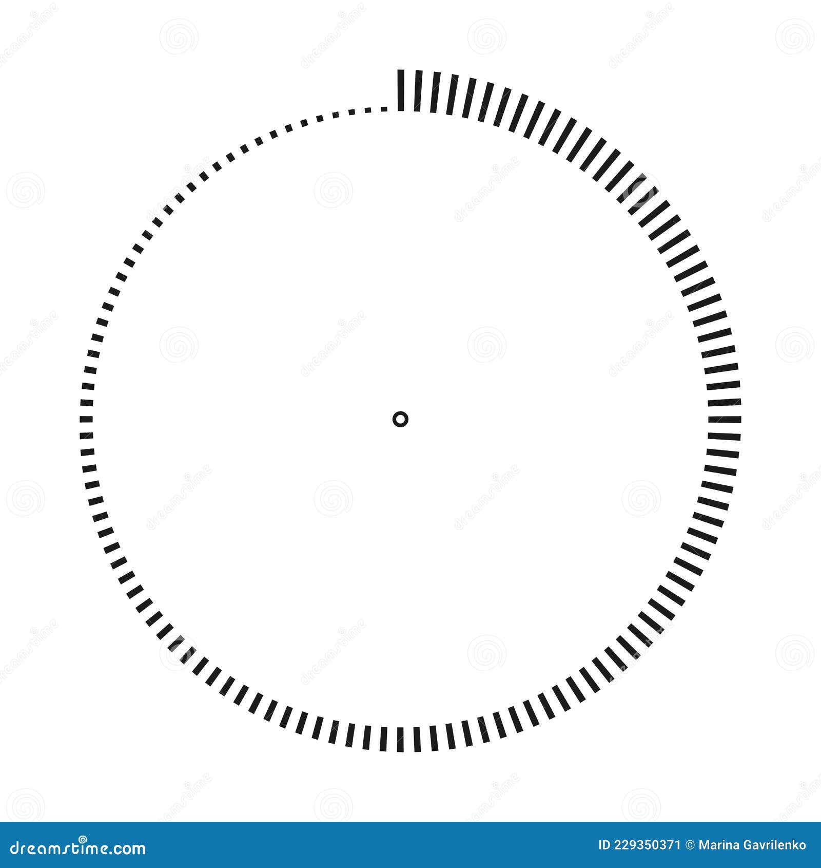 Vertical Stripes in a Circle, Countdown, Vector Graphics, Round Time ...