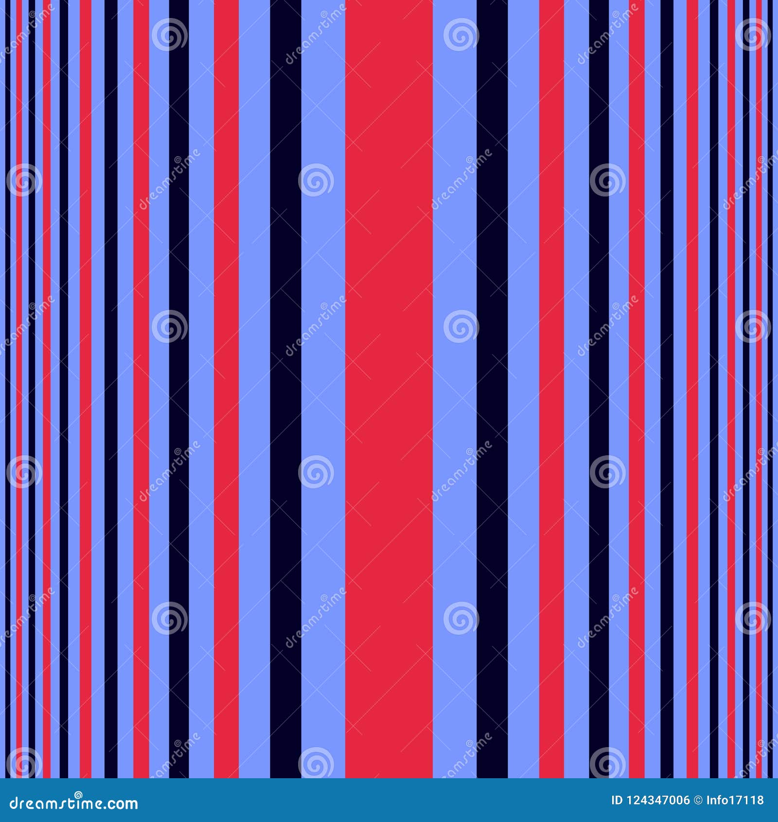 Vertical Blue and Red Shades Stripes Print Vector Stock Illustration ...
