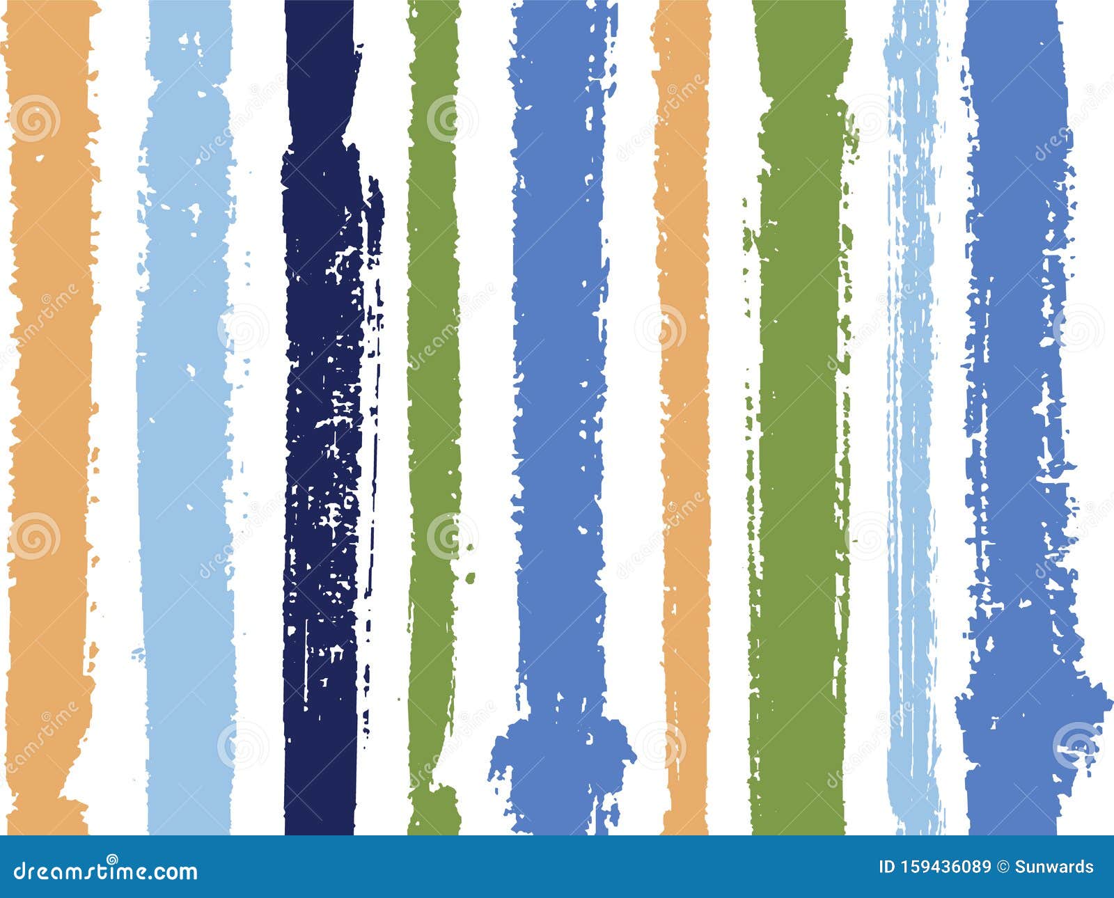 Vertical Stripes of Thick and Thin Paint or Ink Lines Seamless Vector ...