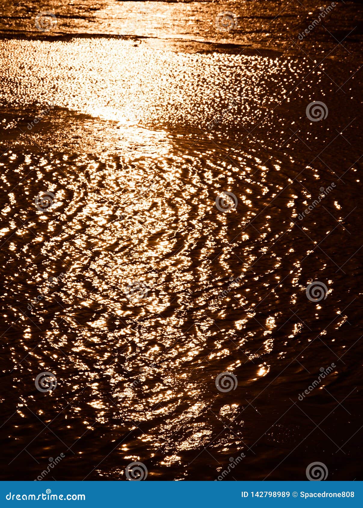 Vertical Stunning Sunset on River Background Stock Image - Image of ...