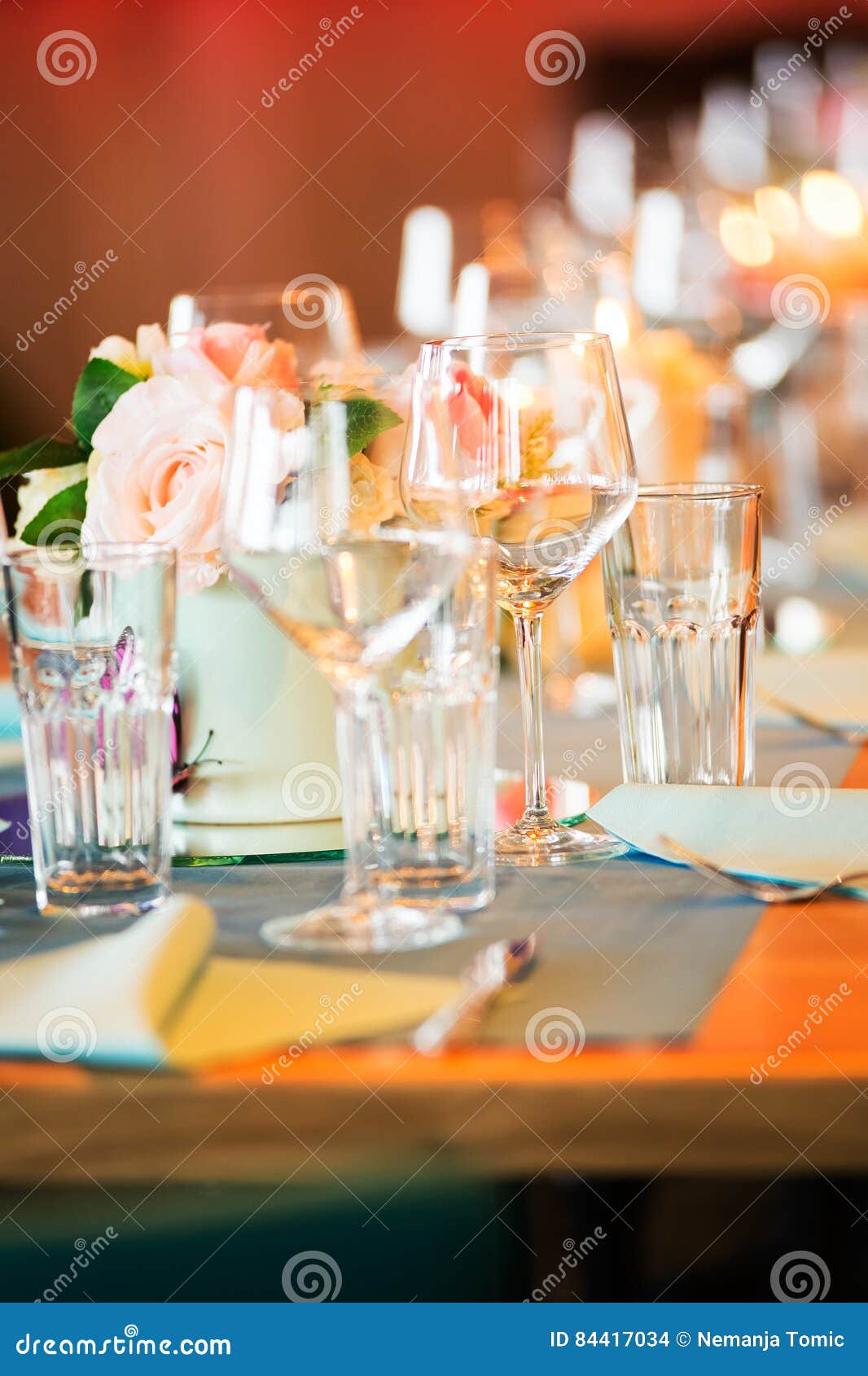 Vertical Table stock photo. Image of napkin, fork, empty - 84417034