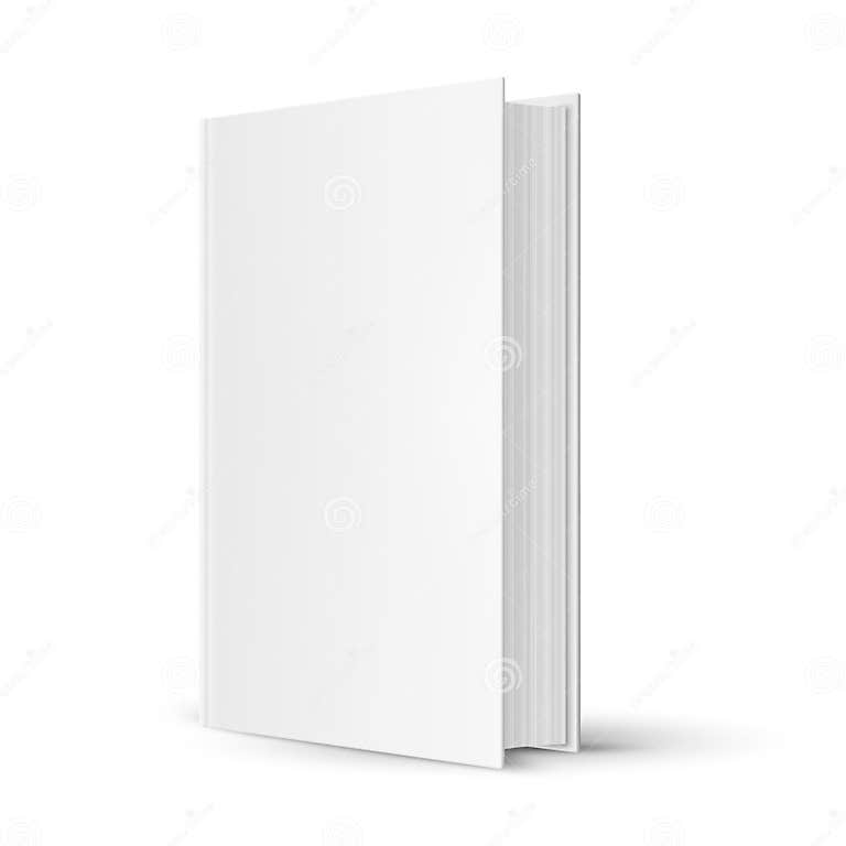 Vertical Template of Book Cover in Three Quarters. Stock Vector ...