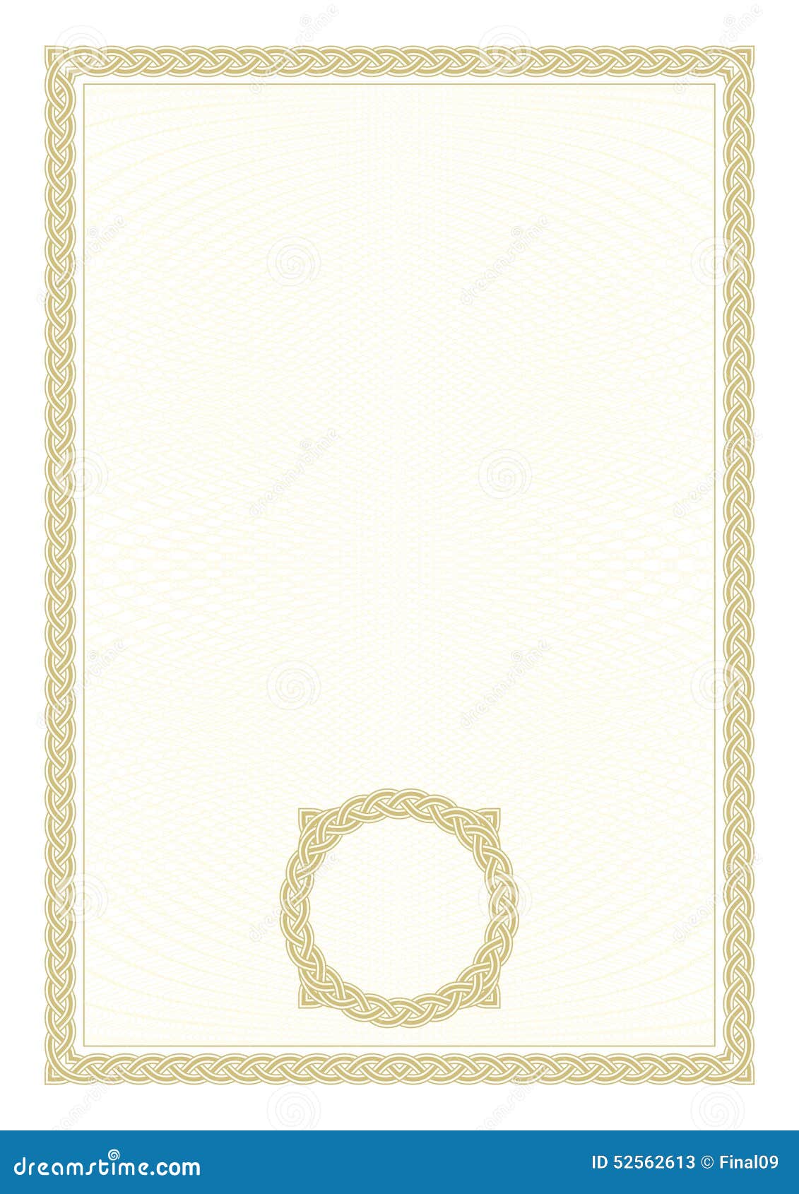 Vertical Template Certificate and Diplomas, Currency Stock Vector ...