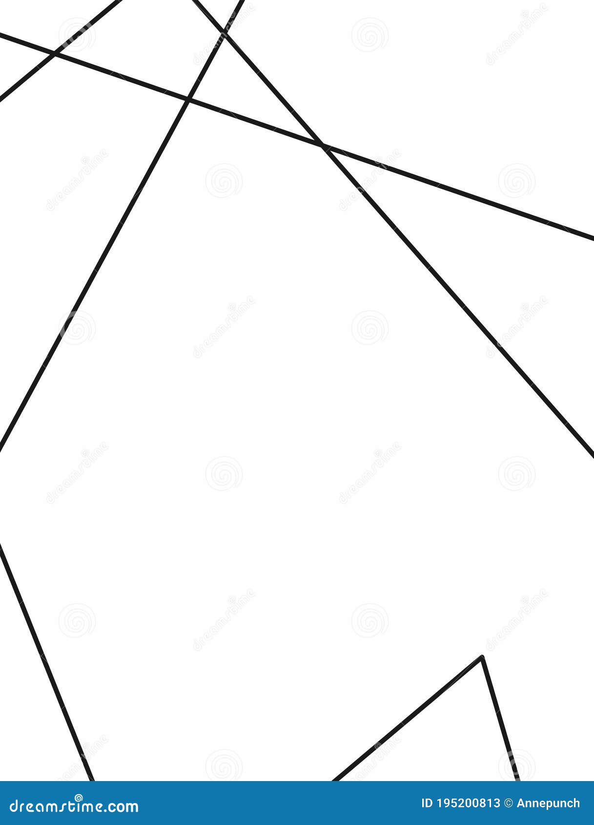 Vertical Template with Random Lines. Stock Vector - Illustration of ...