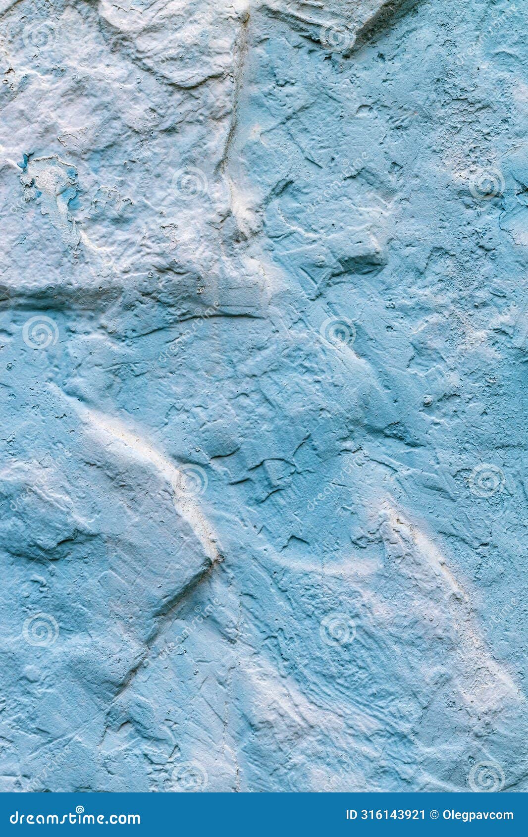 Vertical Texture in the Form of Blue Plaster Stock Image - Image of ...