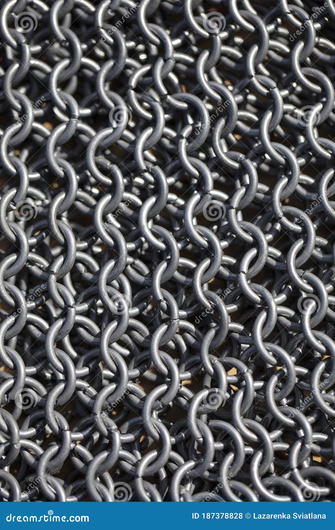 Vertical Texture of Metal Chain Mail Stock Photo - Image of heavy ...
