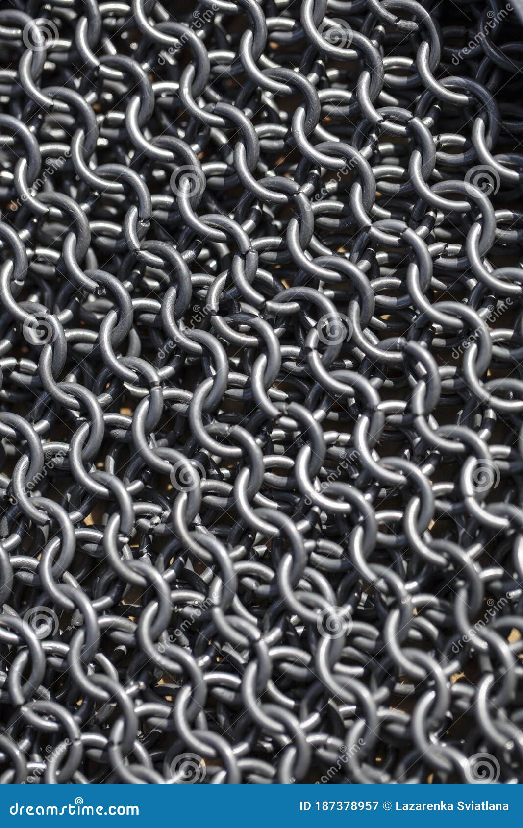 Vertical Texture of Metal Chain Mail. Stock Image - Image of parts ...