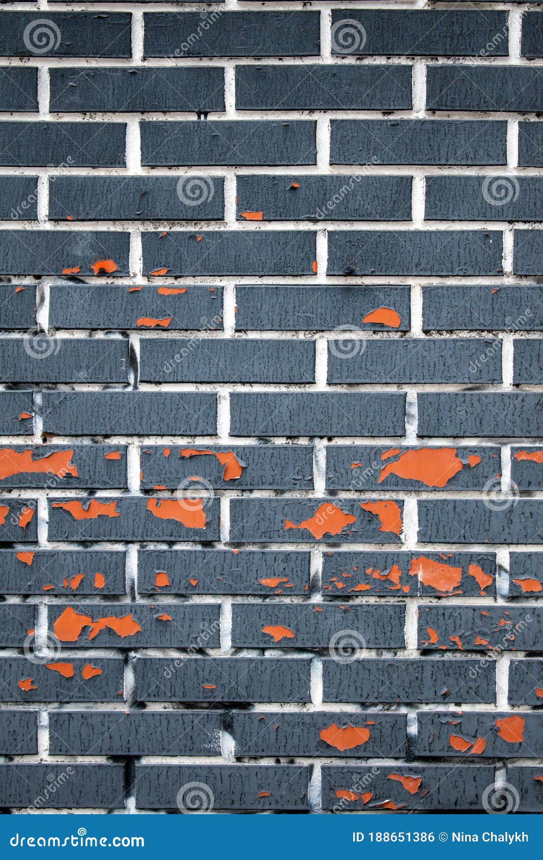 Vertical Texture of Smooth Gray Cladding Decorative Brick with Peeling ...