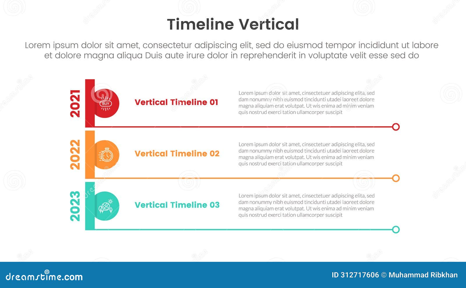 Vertical Timeline Milestone Infographic Template Banner with Creative ...