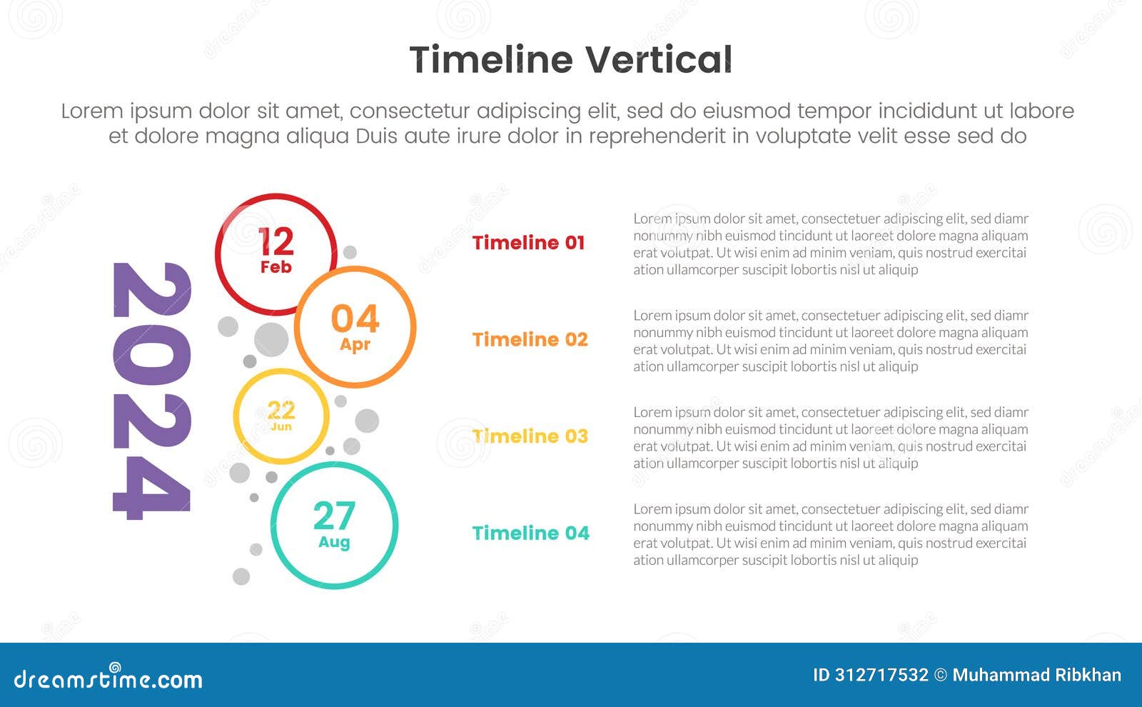 Vertical Timeline Milestone Infographic Template Banner with Outline ...