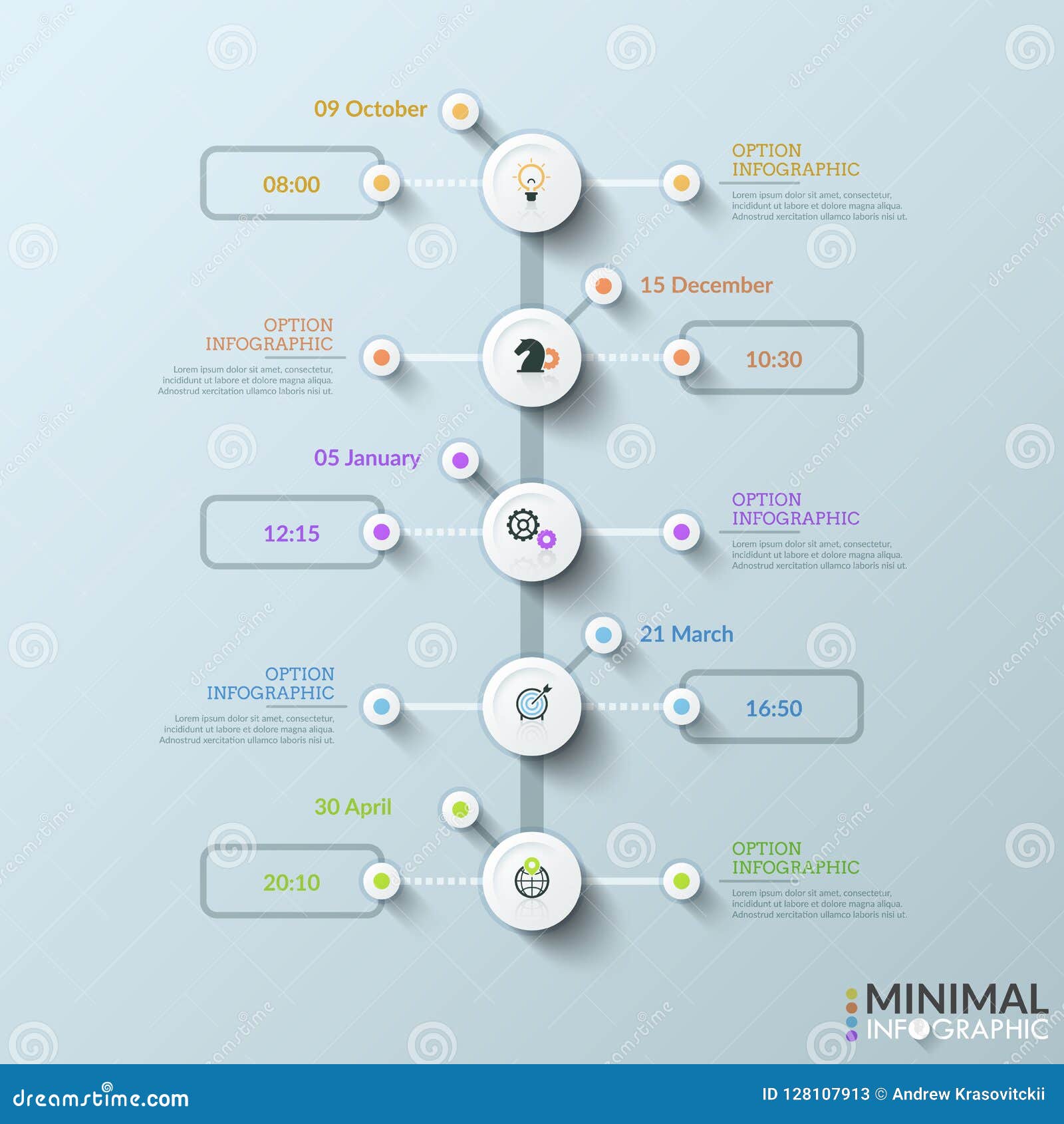Modern Infographic Design Template Stock Vector - Illustration of ...