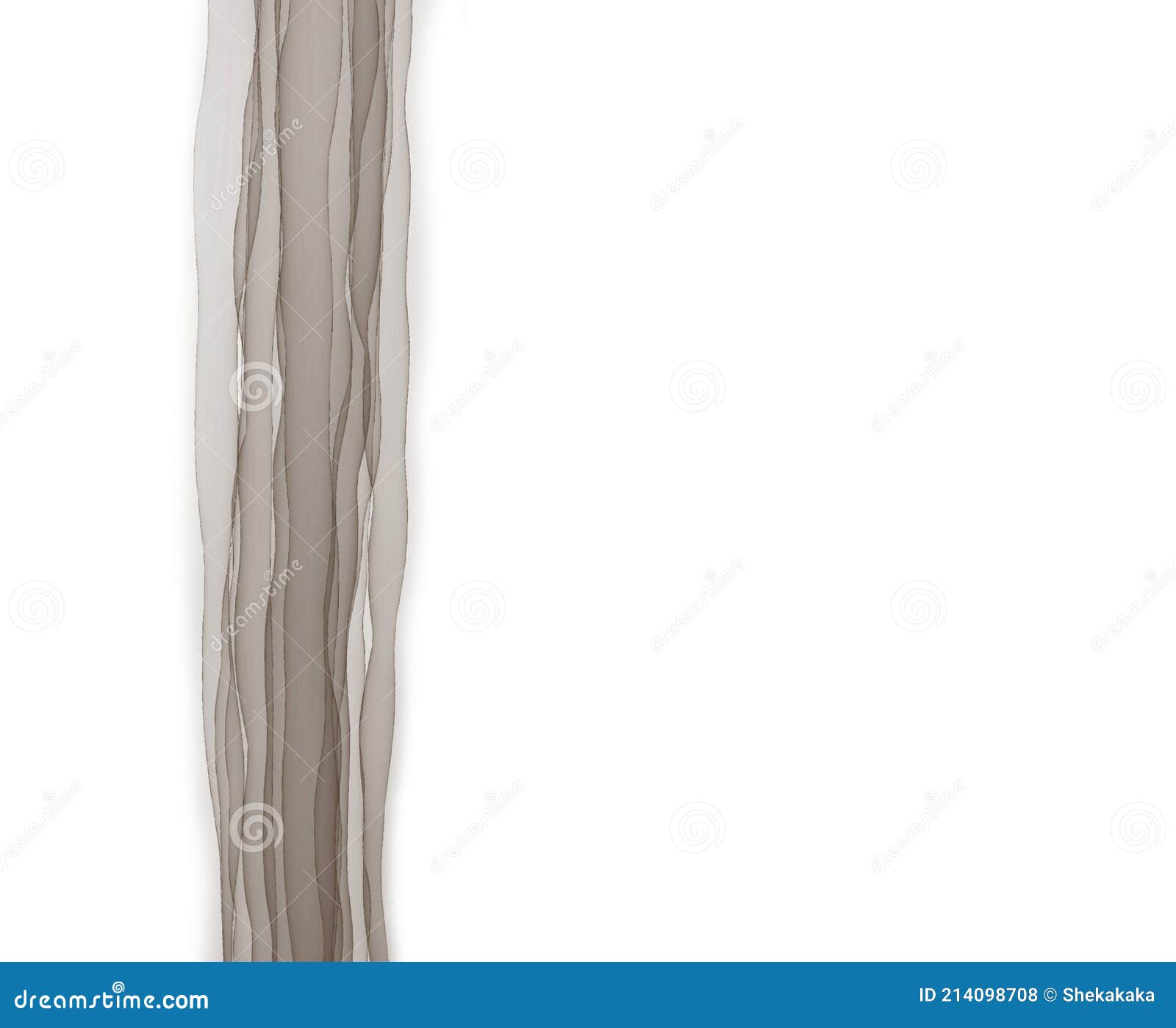 Vertical Torn Paper White Empty Space Page Border Stock Illustration ...
