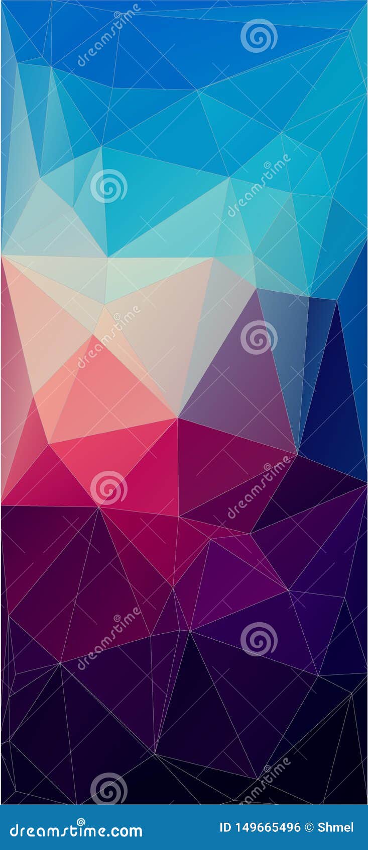 Vertical Triangle Background for Your Mobile Design - Vector Stock ...