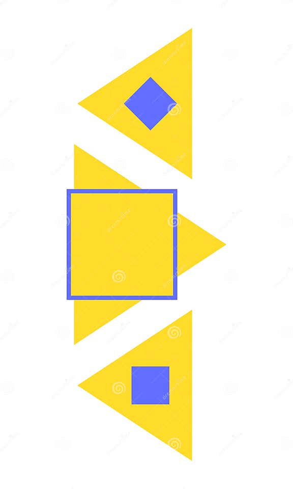 Vertical Triangle Pattern Yellow Brochure Element Design Stock Vector ...