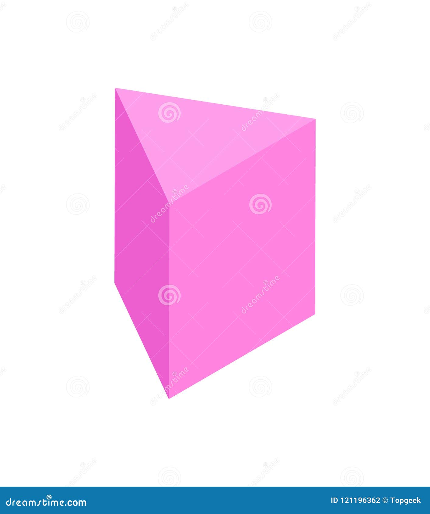 Vertical Triangular Prism Multicolored Banner Stock Vector ...