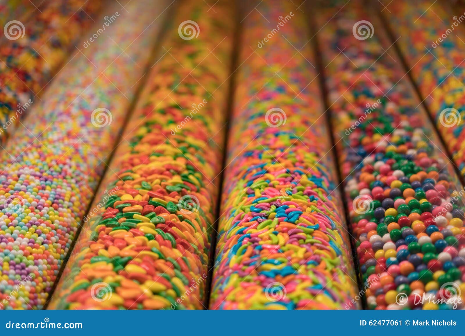 Vertical Tubes Filled with Candy Stock Image - Image of sweet, candies ...