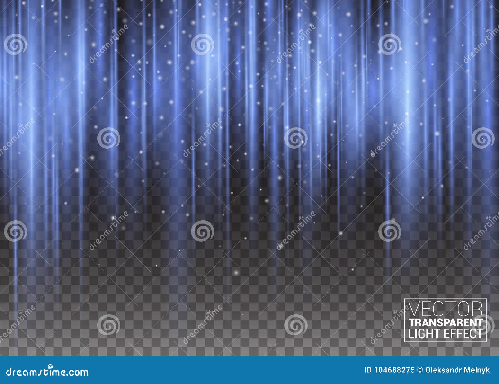 Vertical Undulating Pulsing Rays. Vector Abstract Background of Aurora ...