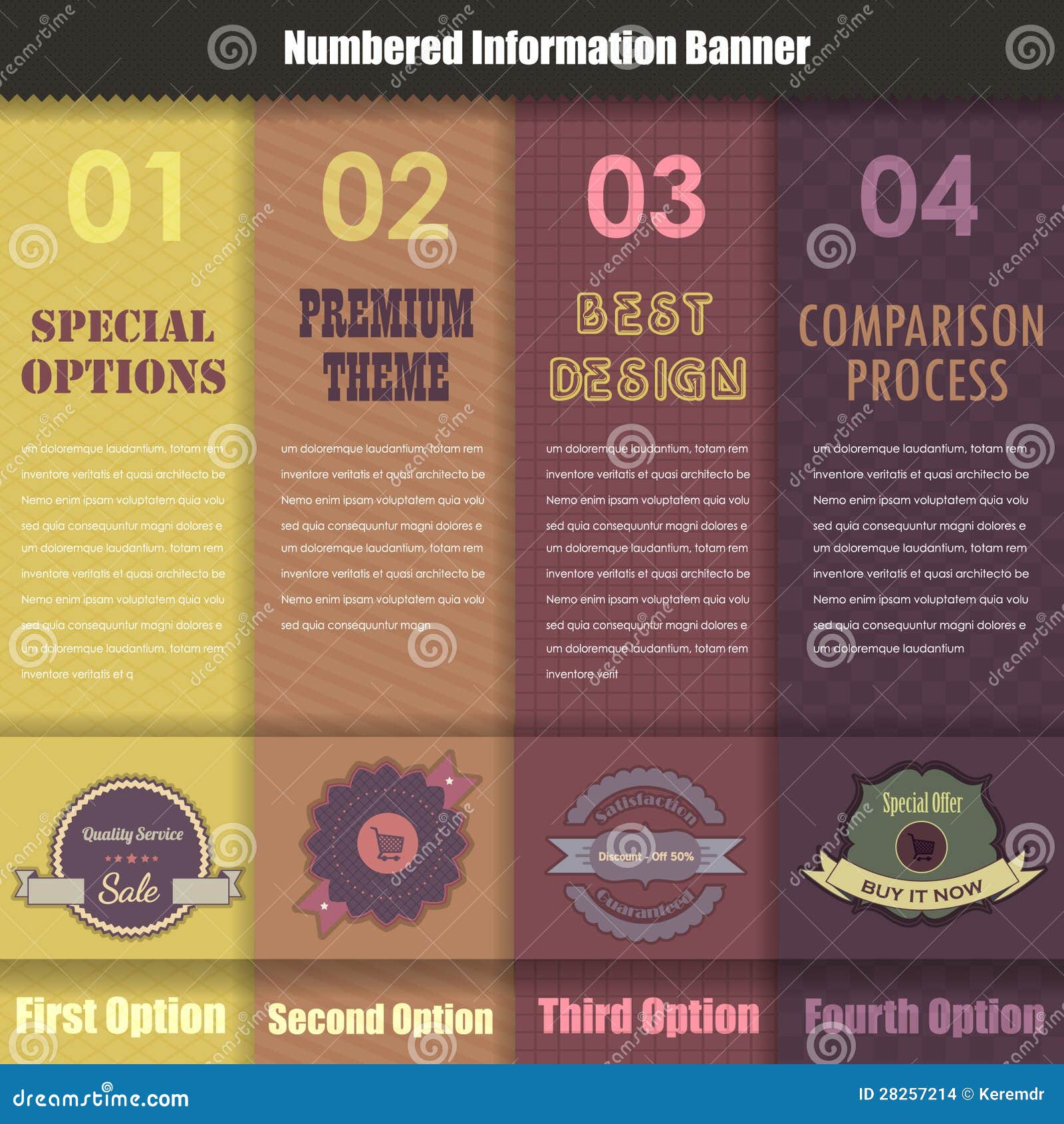 Vertical Vector Background Number Banner & Card Stock Vector ...