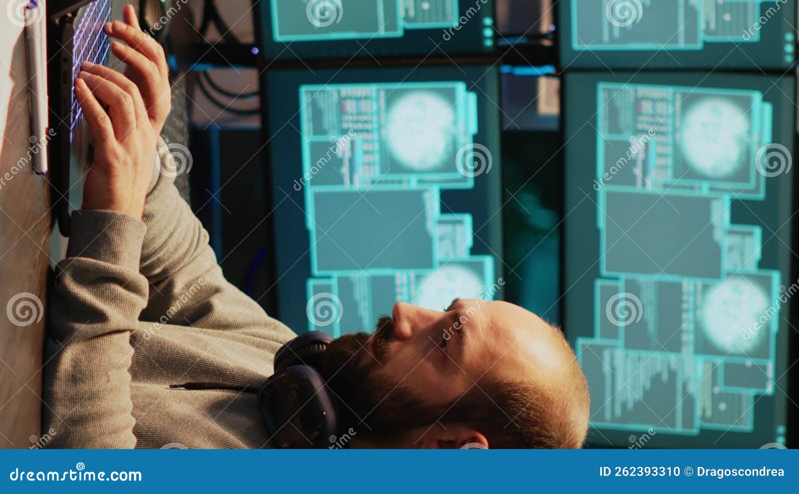 Vertical Video: Cyber Scammer Hacking Server To Destroy Information ...