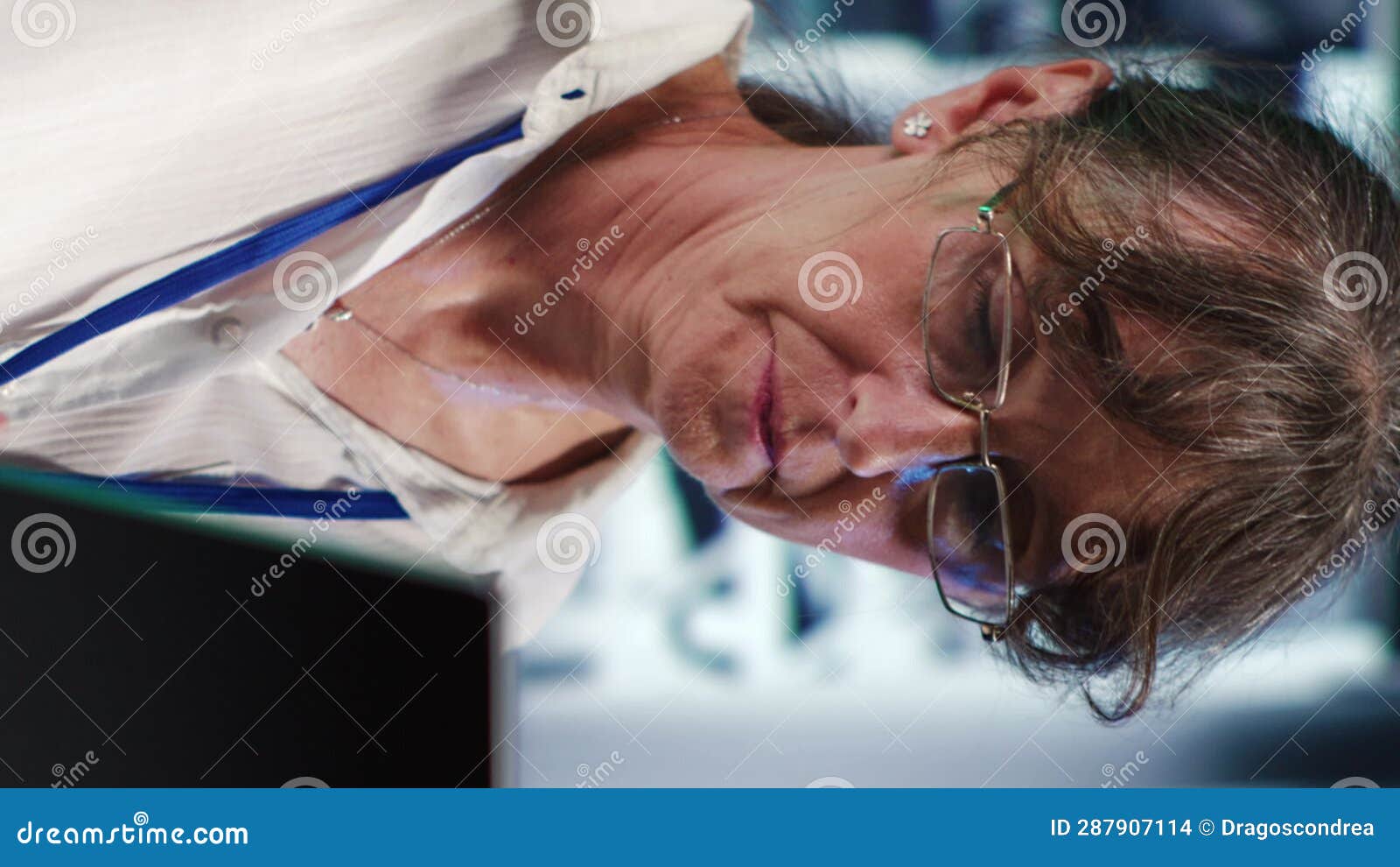 Vertical High Tech Workplace with AI Servers Stock Footage - Video of ...