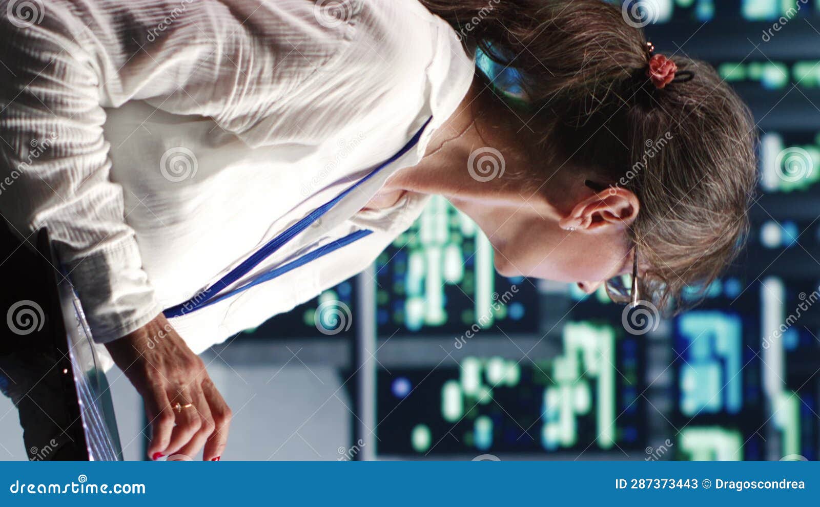 Vertical Engineer Doing Regular Server Upgrades Stock Video - Video of components, computing ...