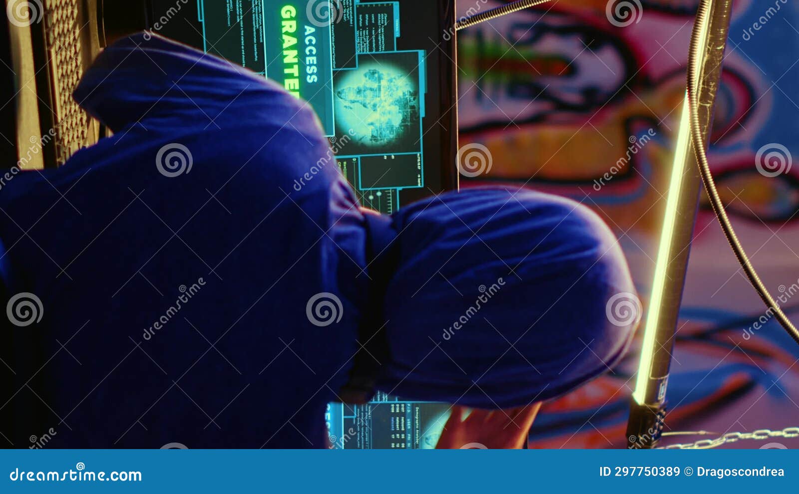 Vertical Video Hackers Happy after Sabotaging Computers Stock Video ...