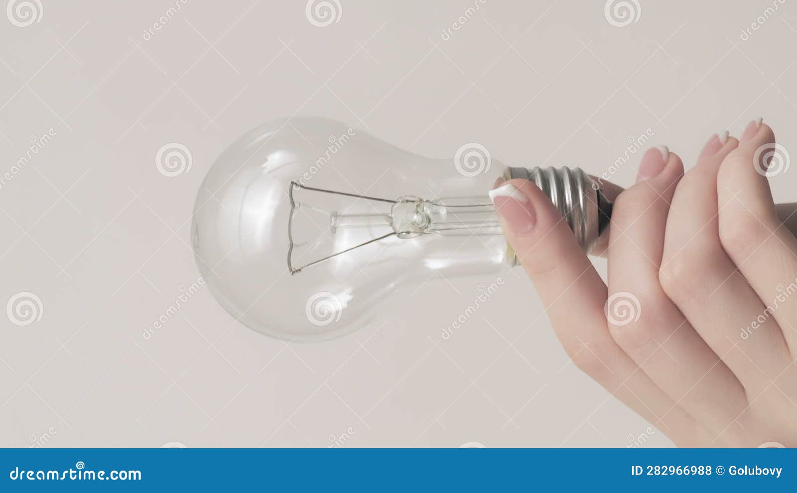Vertical Light Bulb Creative Idea Female Hand Stock Footage - Video of ...