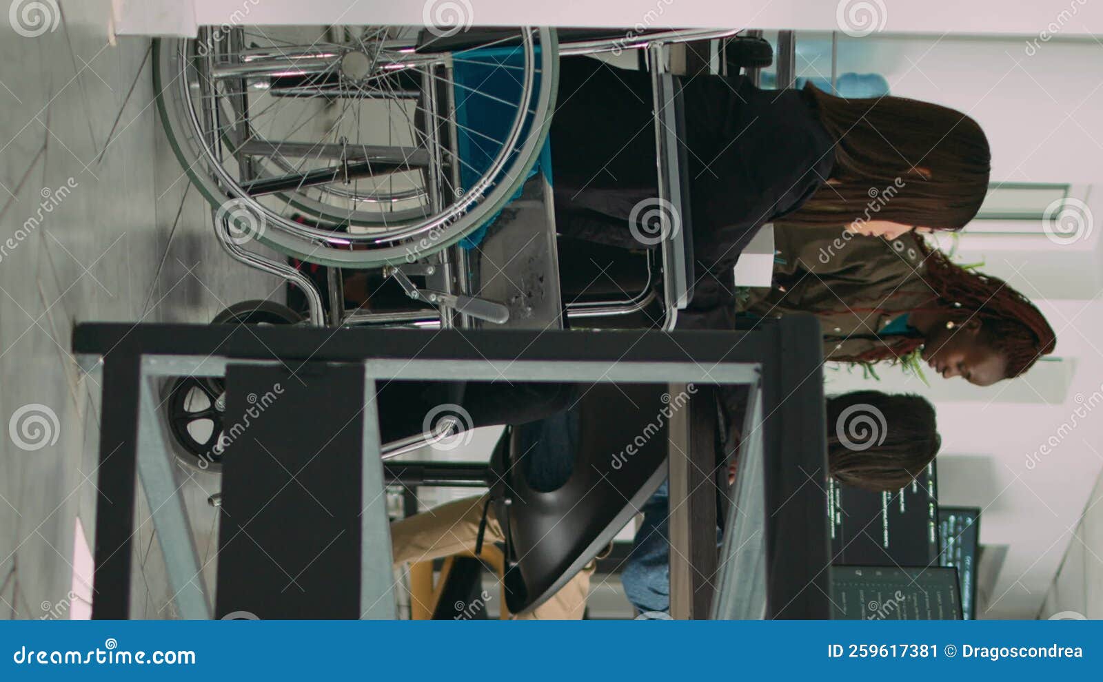 Vertical Video Programer With Chronic Disability Typing Source Code On