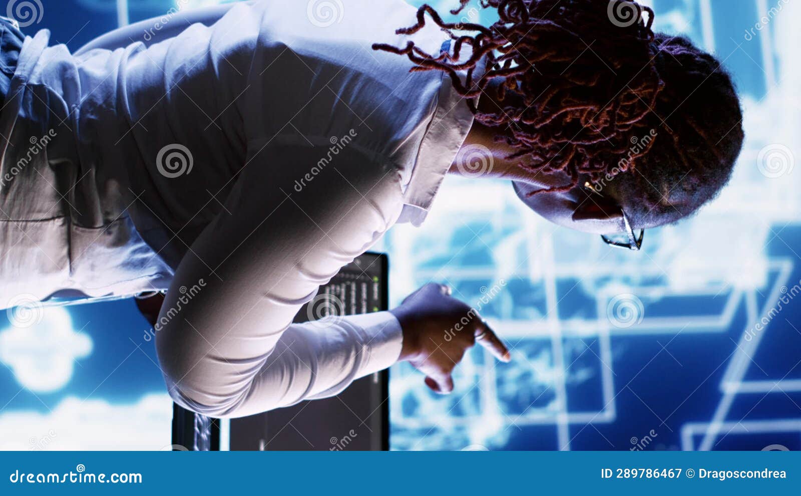 Vertical Video Supervisor Updating Ai Systems Stock Video Video Of 9x16 Infrastructure 289786467