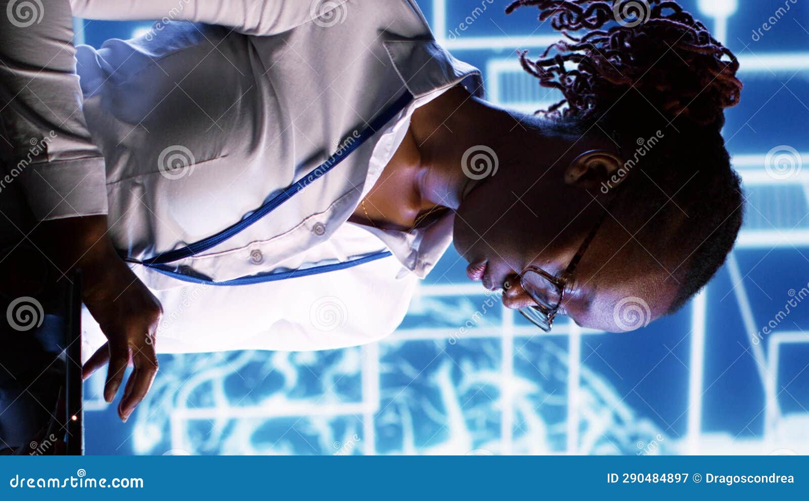 Vertical Video System Administrator Updating Ai Systems Stock Video Video Of Woman Engineer