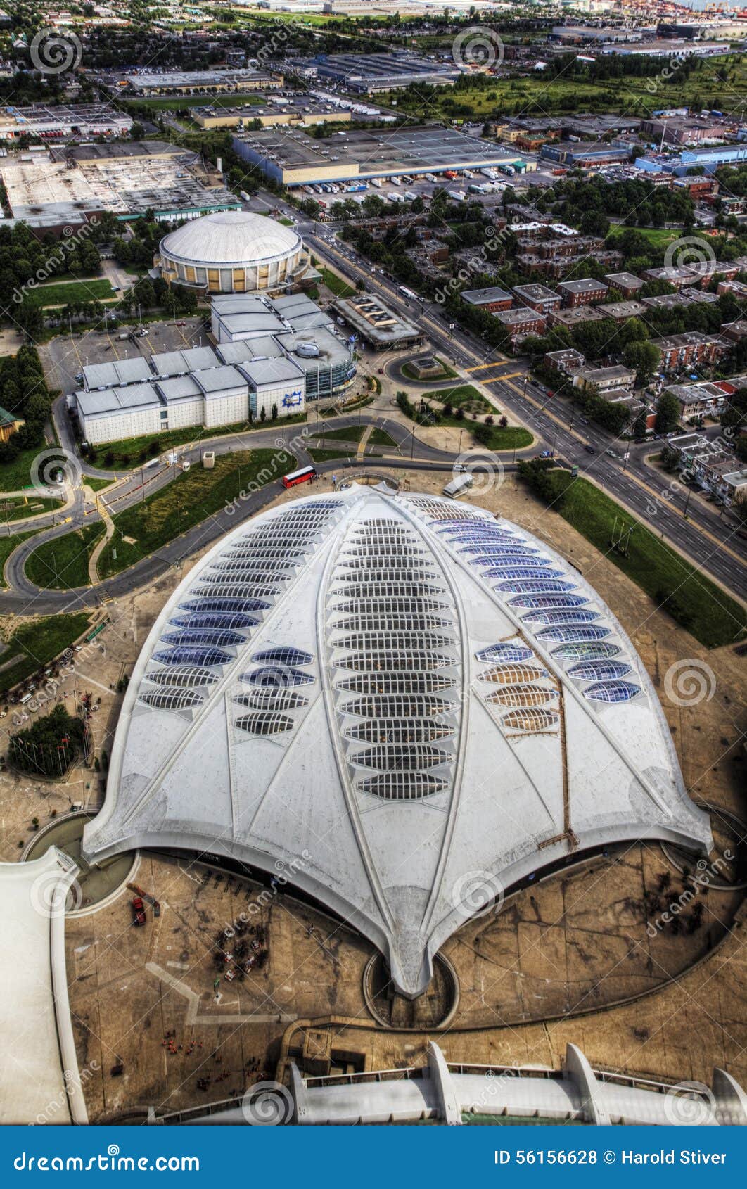 A Vertical View of the Biodome in Montreal Editorial Stock Photo ...