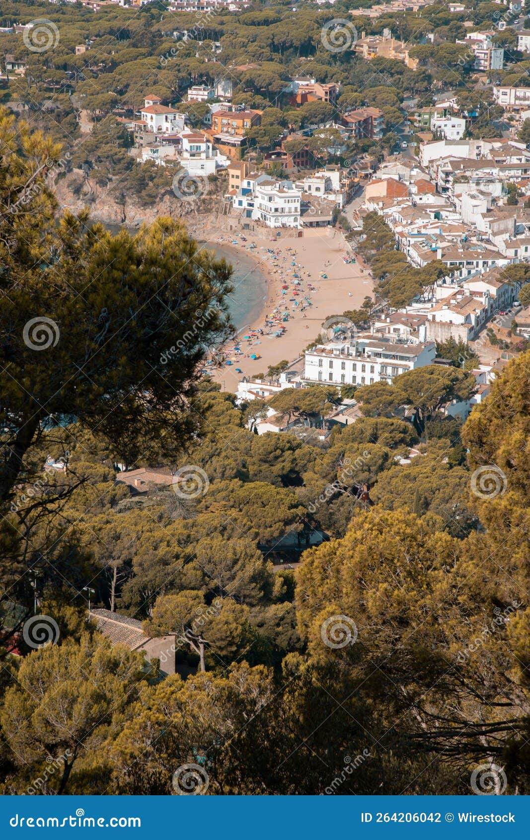 Vertical View of a City by a Coastline Editorial Photography - Image of ...