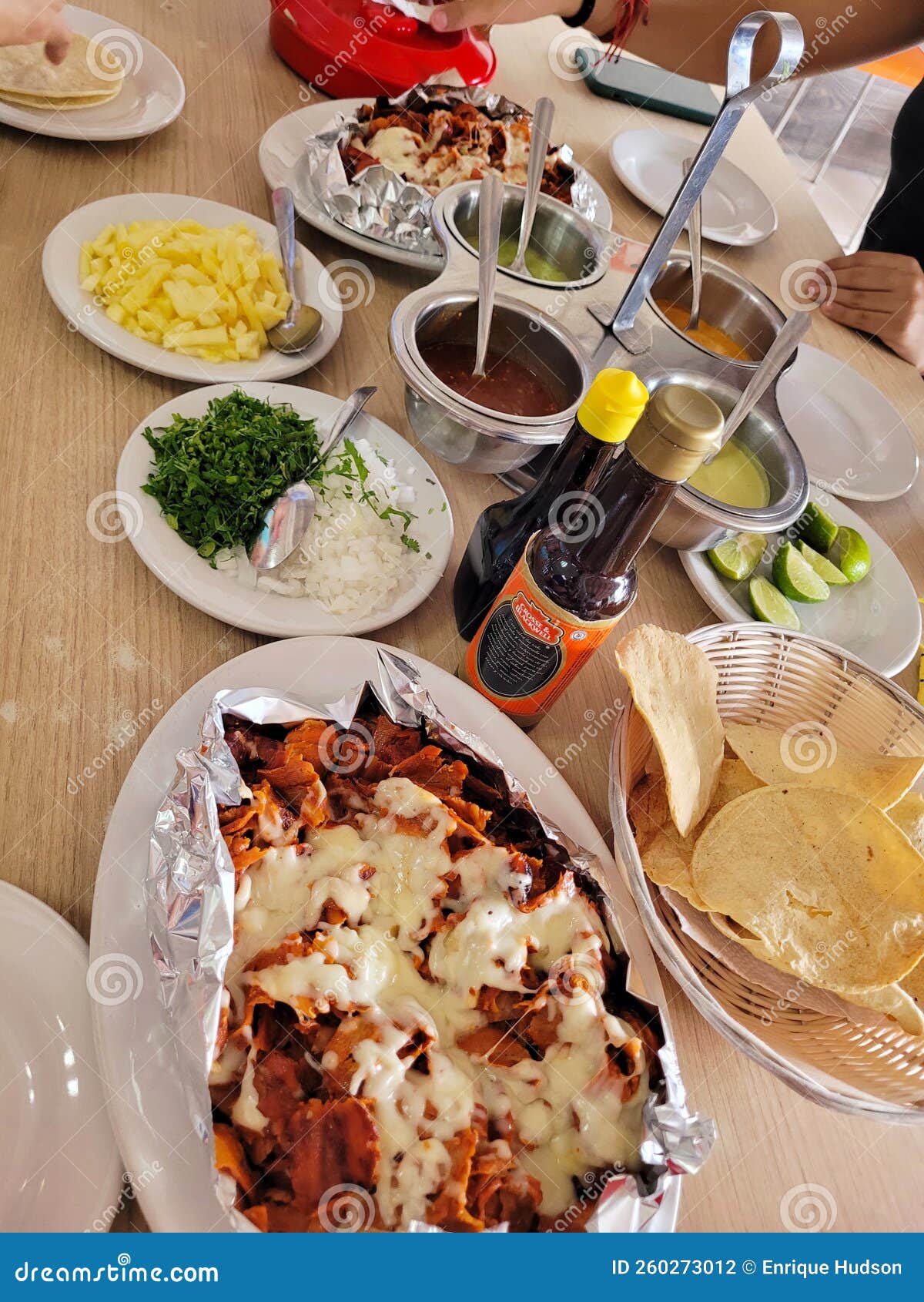 Vertical View of a Dish in a Taco Restaurant Called Special Gringa ...