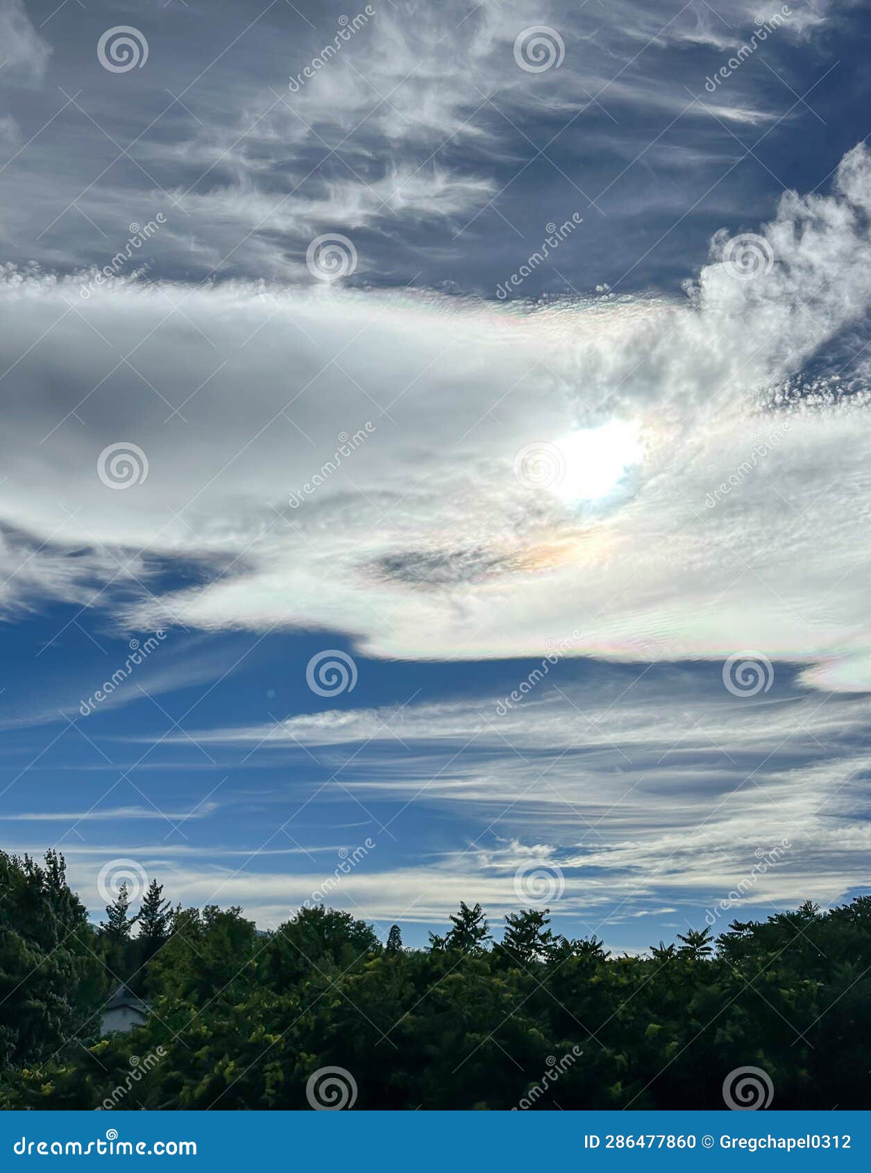 Vertical View of a Dramatic Cloudscape Stock Photo - Image of climate ...