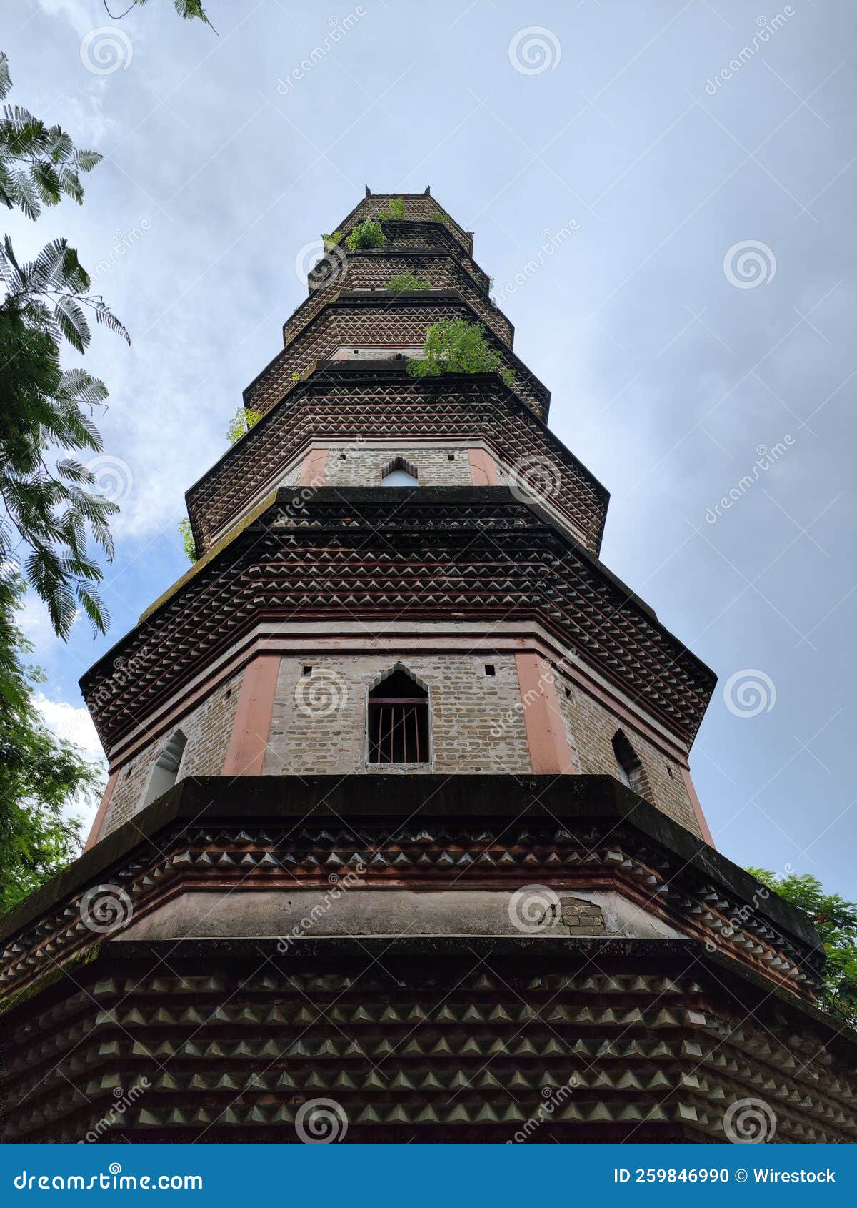 Vertical View of the Guangji Temple in Wuhu, China Stock Photo - Image ...