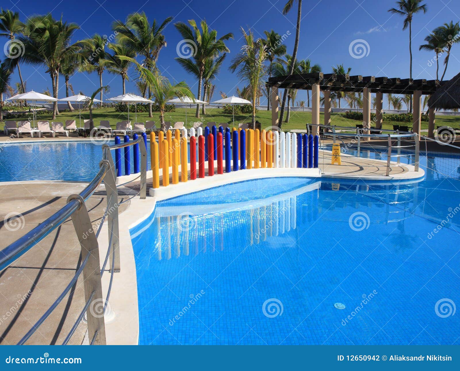 Vertical View of Resort and Pool Stock Photo - Image of outdoors ...