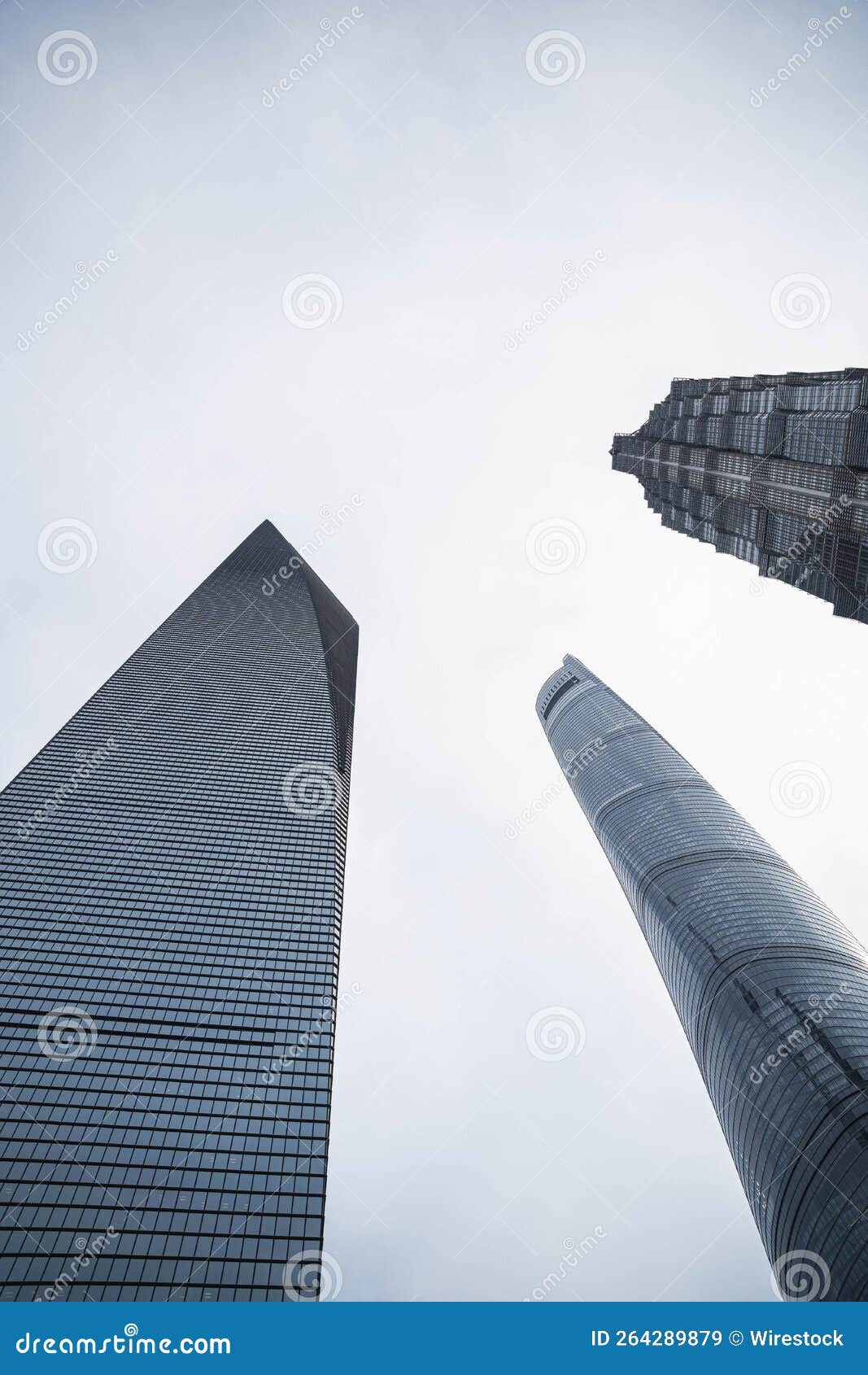 Vertical View of Tall Towers Stock Image - Image of structure, tourism ...