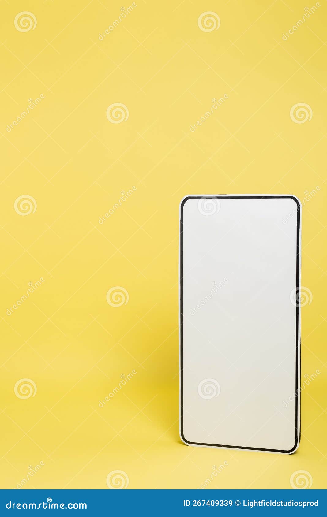 Vertical View of White Template of Stock Image - Image of huge, large ...