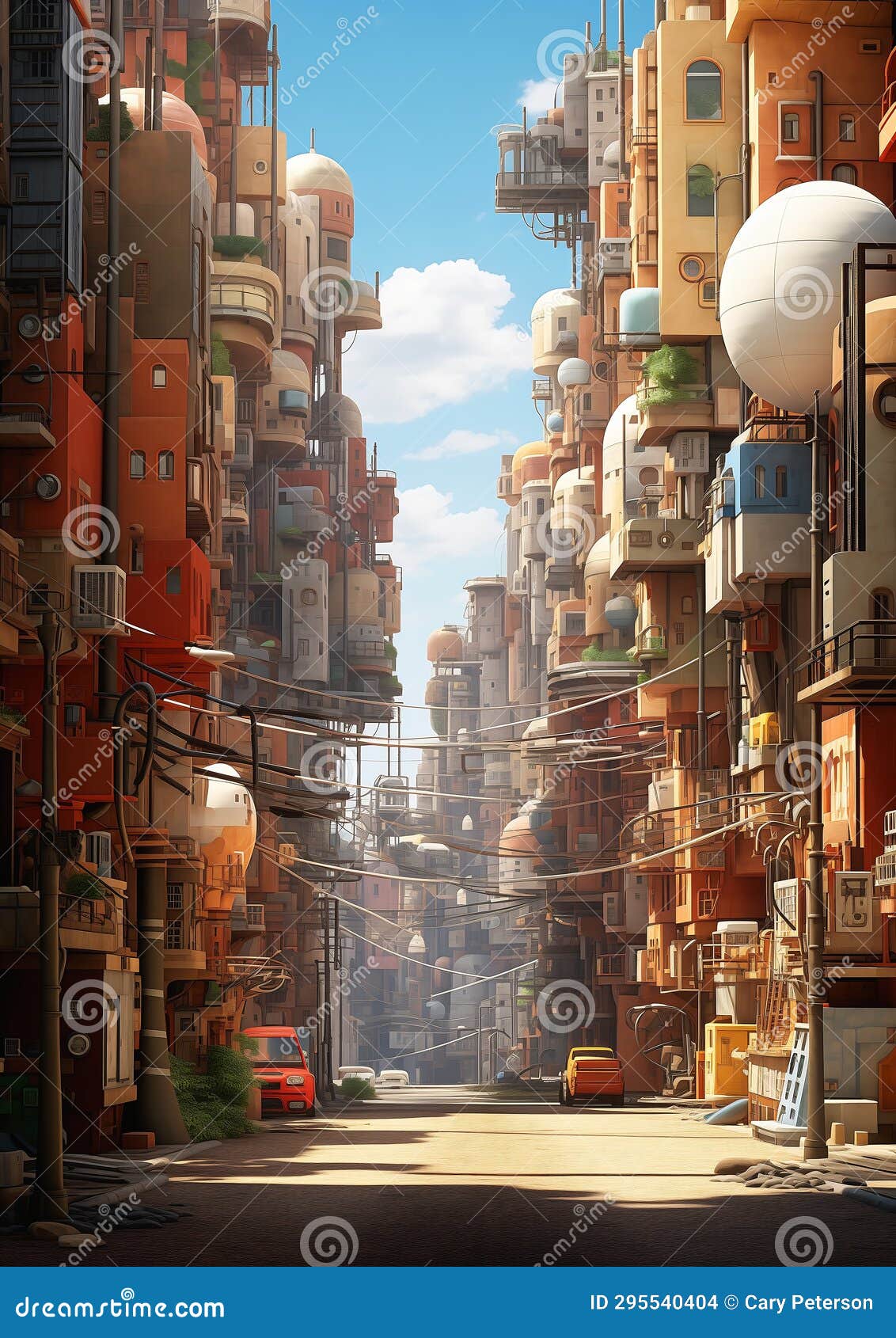 Vertical Visions: a Sunny Cityscape of Still Entertainment and V Stock ...